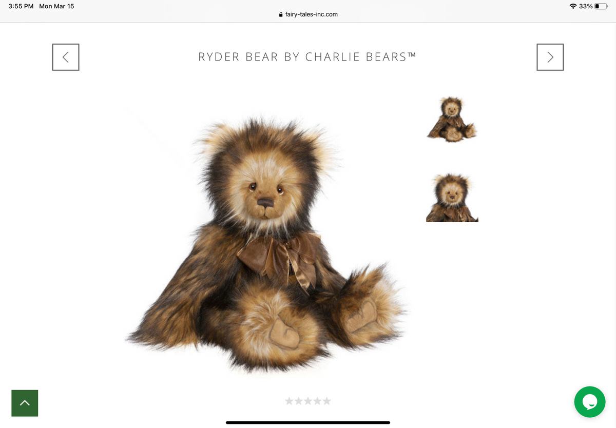 RYDER by Charlie Bears 25” Multi Colored Bear – Lee's Shops at Wagner ...