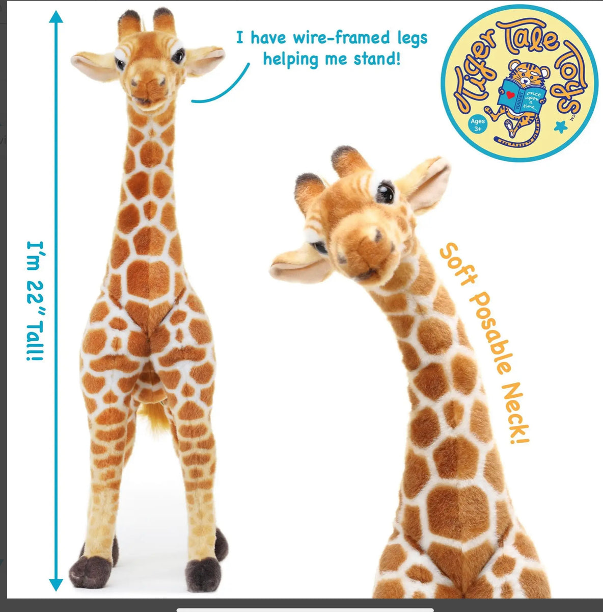 Jocelyn The Giraffe | 22 Inch Stuffed Animal Plush – Lee's Shops at ...